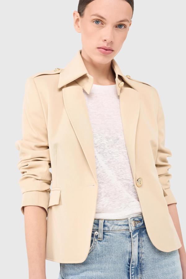 Janice - Harris Blazer Kort Beige - Suus - Kinderkleding & Dameskleding ...